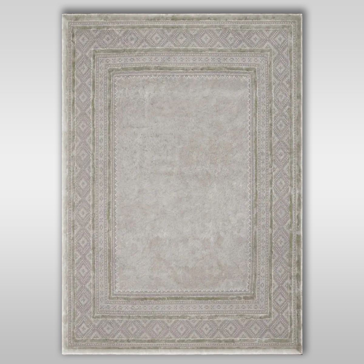 Windown Area Rug | Tencel, Nylon & Leather Luxury Rug